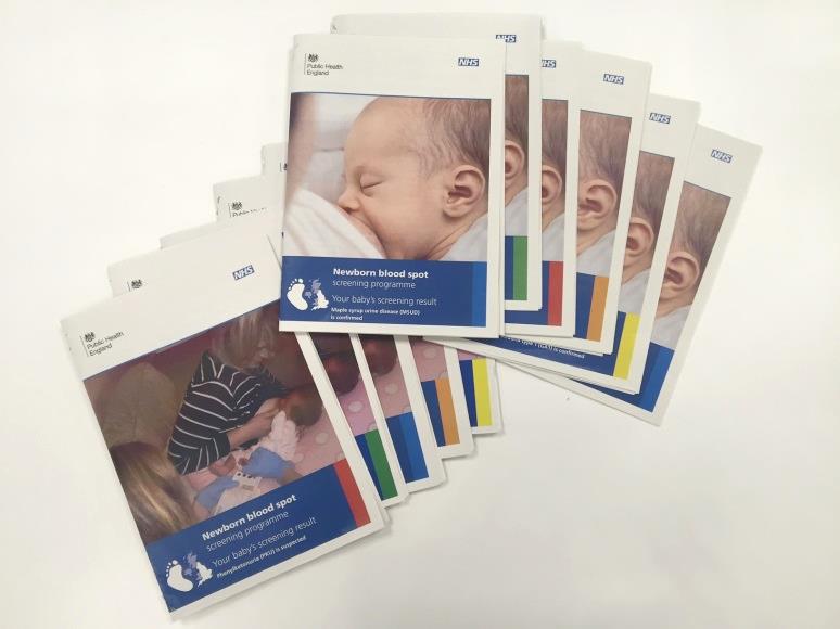 Newborn blood spot screening: new guidelines, leaflets and data ...