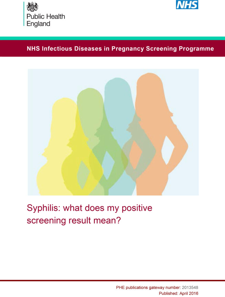 New leaflets on infectious diseases in pregnancy available – PHE Screening