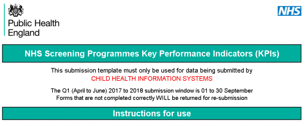 Updated templates for antenatal and newborn KPI data collection – PHE ...