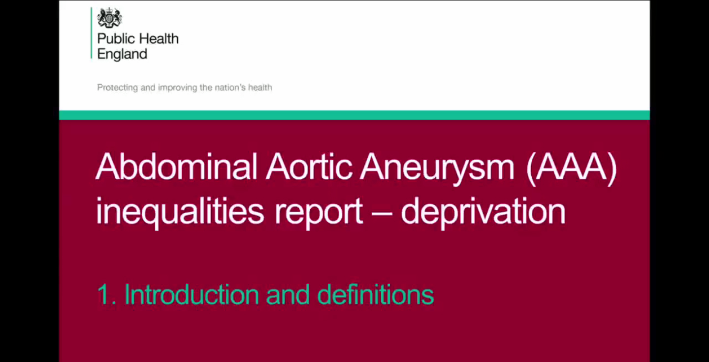 Tools to address inequalities: local AAA programmes – PHE Screening