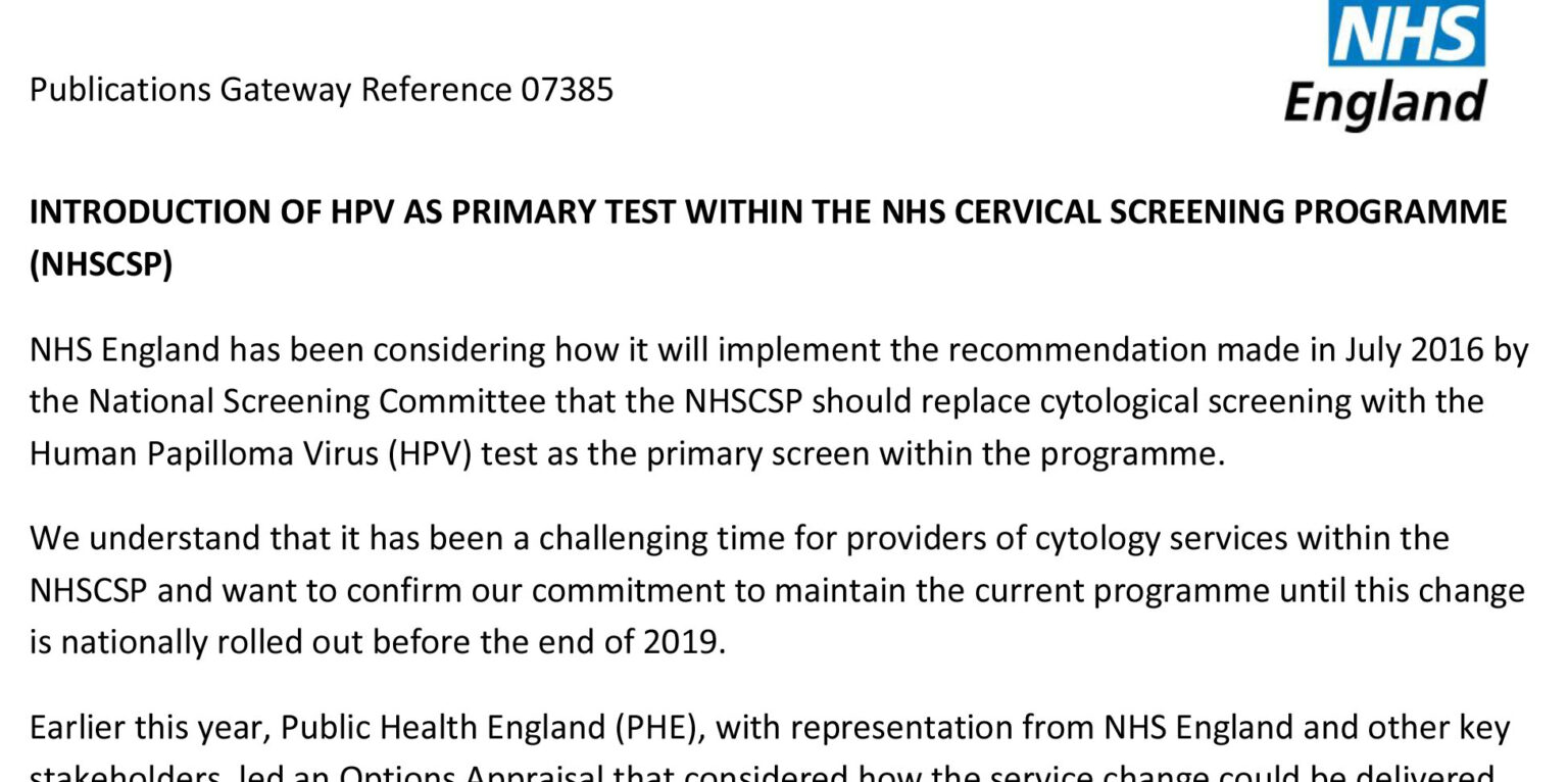 2017 – PHE Screening