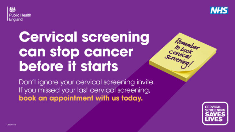 Update for primary care on cervical screening campaign – PHE Screening