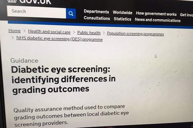 New report to quality assure national grading in diabetic eye screening ...