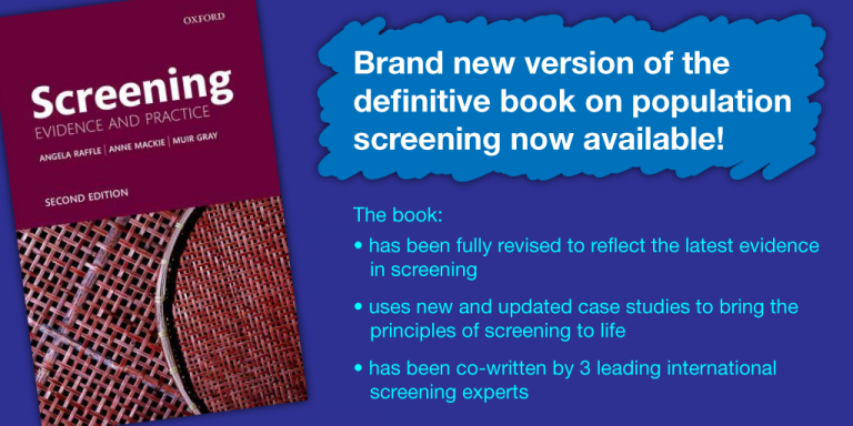 New version of Screening: Evidence and Practice book launched - PHE ...