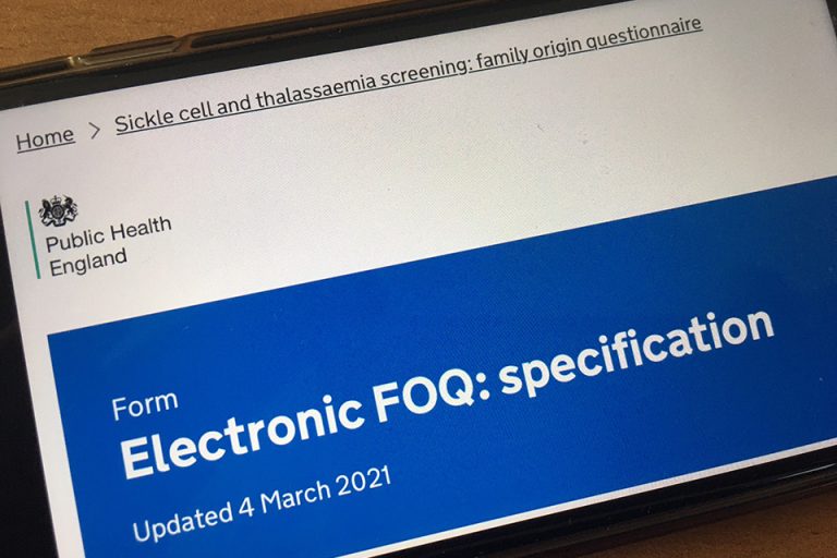 Family origin questionnaire guidance updated for NHS antenatal ...