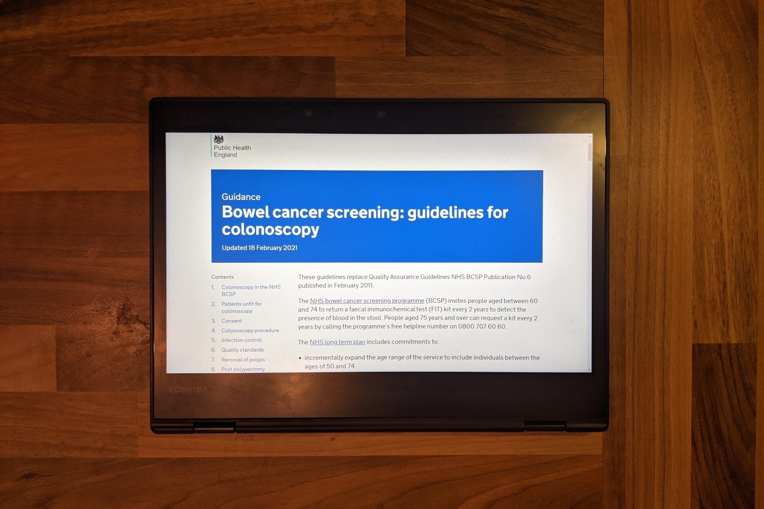 Updated NHS Bowel Cancer Screening Programme guidance published – PHE Screening