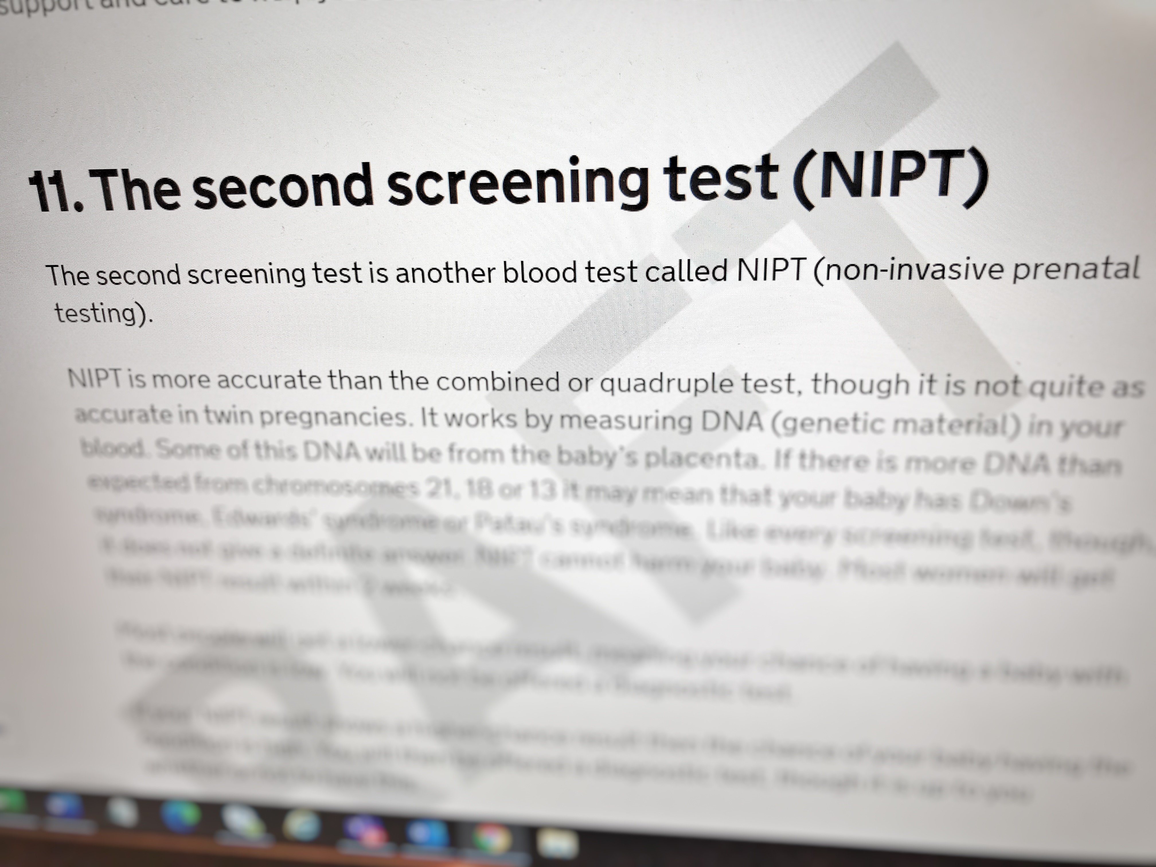 What midwives need to know ahead of introduction of NIPT - PHE Screening