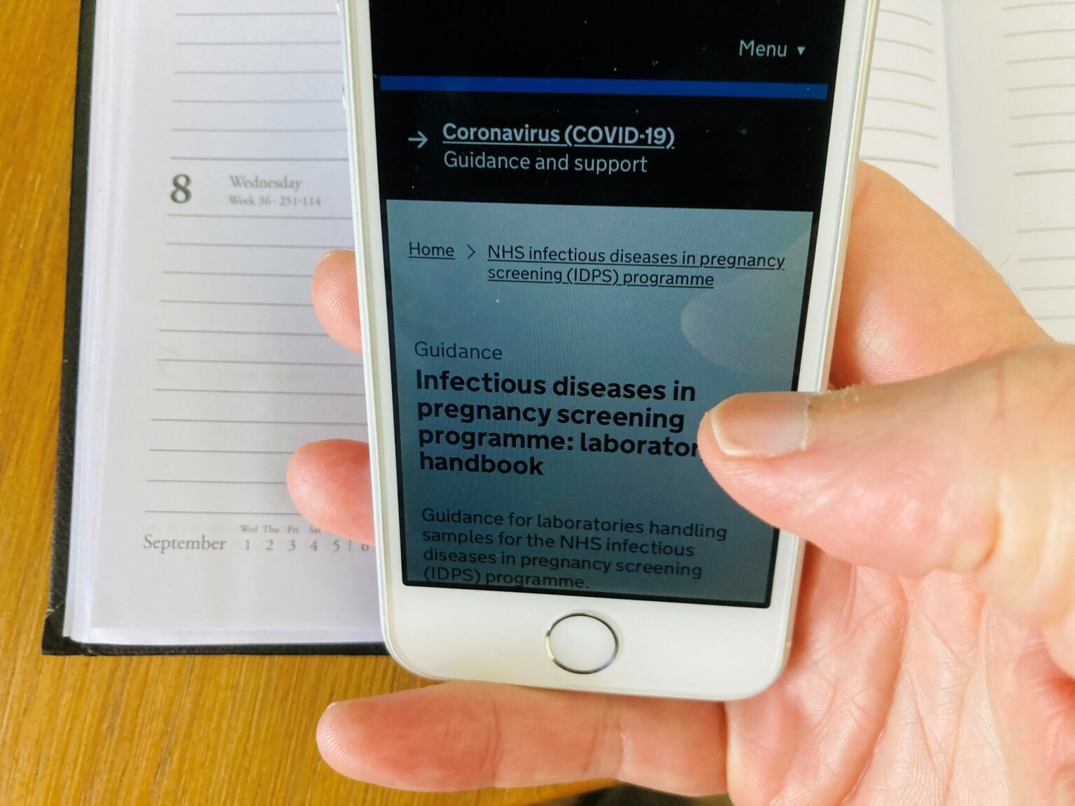 NHS Infectious Diseases in Pregnancy Screening Programme – PHE Screening